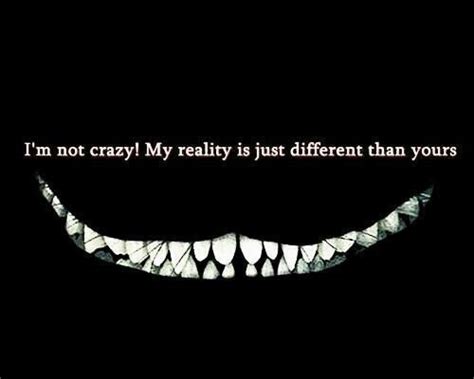 Im Not Crazy My Reality Is Just Different From Yours Alice In