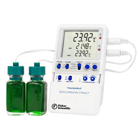 Fisherbrand Traceable Excursion Trac Datalogging Thermometers 2 Bottle