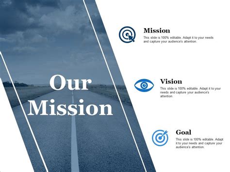 Our Mission Vision Goal Ppt Powerpoint Presentation Model Master Slide