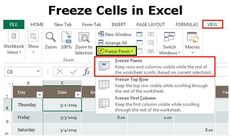 Freeze Cells In Excel How To Freeze Rows And Columns In Excel