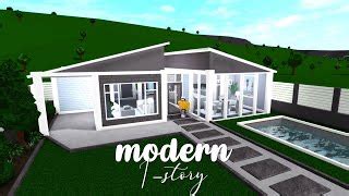 Bloxburg House Ideas Modern Floor Home Alqu