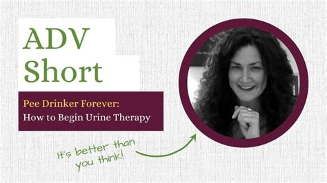 Pee Drinker Forever How To Begin Urine Therapy By Amandha Vollmer Adv Holistic Health
