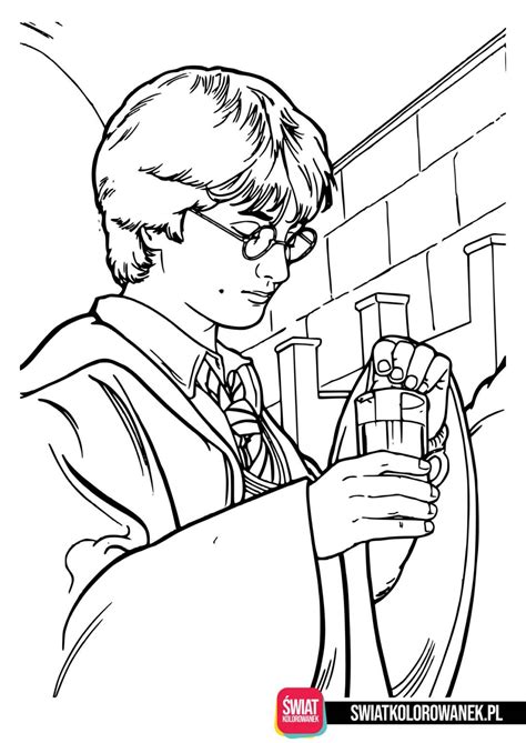 Kolorowanki Harry Potter ŚwiatKolorowanek pl