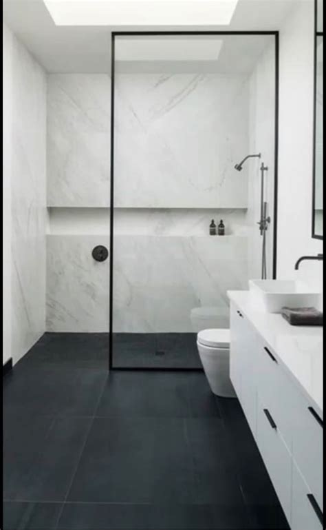 Modern Small Bathroom Design With Open Skylight