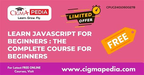 learn javascript for beginners the complete course for beginners free udemy course cigma pedia