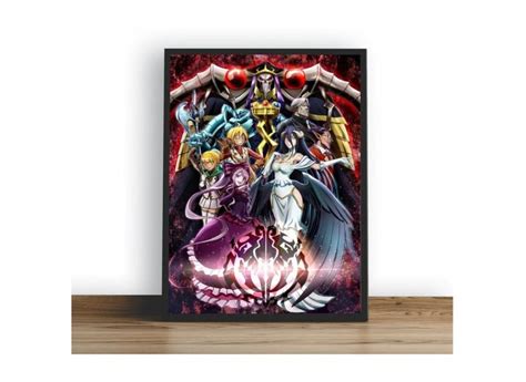 Quadro Decorativo emoldurado Poste Overlord Classico Rpg Animação o