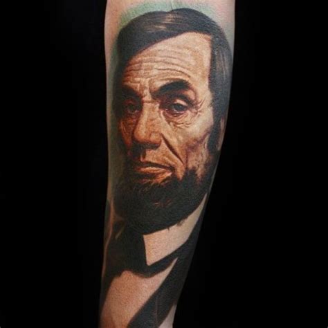 40 Abraham Lincoln Tattoo Designs For Men Presidential Ideas