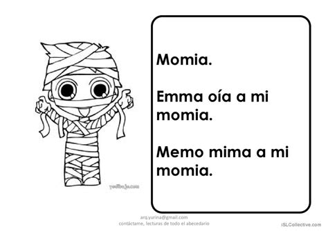 Lecturas Letra M Español ELE powerpoints