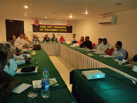Training Of Trainers On Tobacco Control Organized For Departments Of