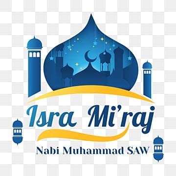 Mi Raj Perjalanan Malam Dengan Masjid Biru Isra Miraj Islami Kartu Isra