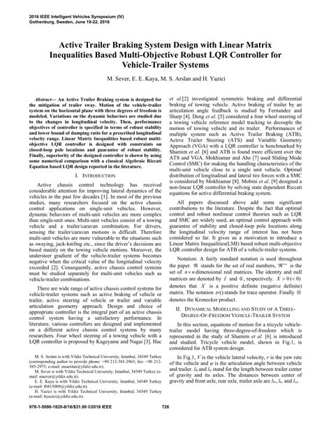 pdf active trailer braking system design with linear matrix inequalities based multi objective