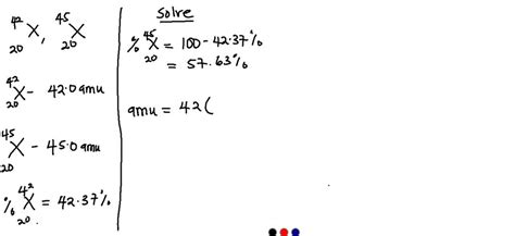 SOLVED Suppose An Element Has Two Naturally Occurring Isotopes 20X