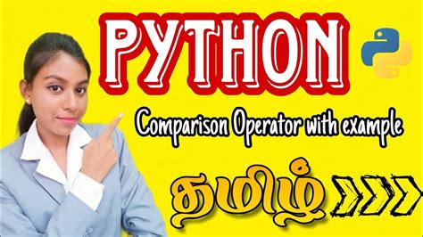Comparison Operator In Python Python Tutorial For Beginners In Tamil
