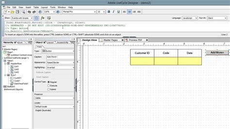 adding rows and showing optional or alternative fields in livecycle designer youtube