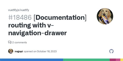 Documentation Routing With V Navigation Drawer Issue