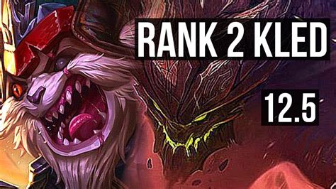 KLED Vs MALPHITE TOP Rank 2 Kled 6 Solo Kills 1 5M Mastery 800