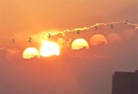 Aparecen siete soles en el cielo de China A qué se debe este fenómeno