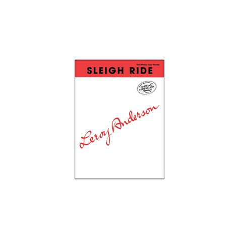 Alfred Sleigh Ride Late Intermediate Piano Duet Guitar Center