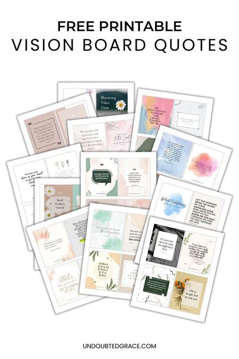 The Free Printable Vision Board Quotes