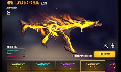 Cómo obtener la skin lava naranja en Free Fire