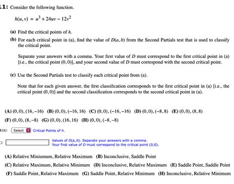 1 consider the following function