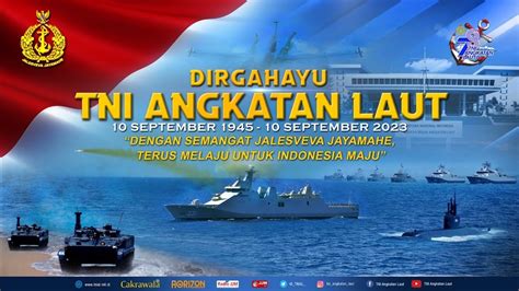 Live Upacara Hut Ke Tni Angkatan Laut Tahun Youtube