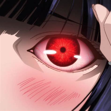 Kakegurui Yumeko Jabami Aesthetic Icon Red Eyes Aesthetic Anime