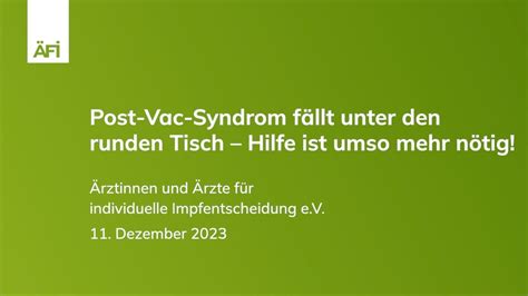 Ärztinnen und Ärzte für individuelle Impfentscheidung ÄFI e V Post