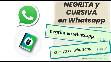 C Mo Poner Negrita Y Cursiva En Whatsapp Youtube