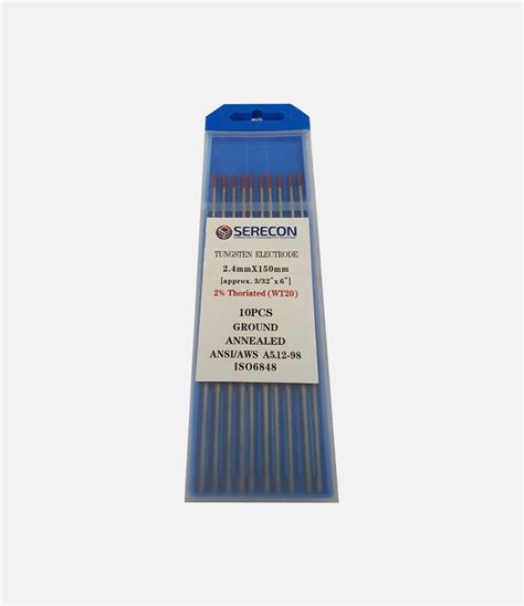 Electrodo Tungsteno Wt Torio Rojo Serecon