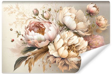 Fototapeta Do Salonu KWIATY Piwonie Retro 270x180 MF 10000276 VE270