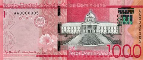Renovado Billete De RD 1 000 Con Identidad Visual Banco Central Con