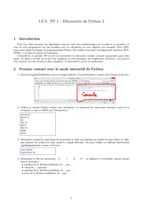 Apprendre Programmer Avec Python Inforef