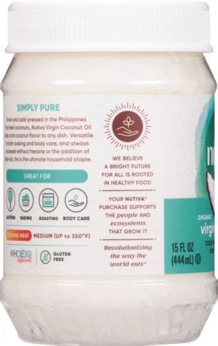 Nutiva Organic Coconut Oil 15 Fl Oz Ralphs