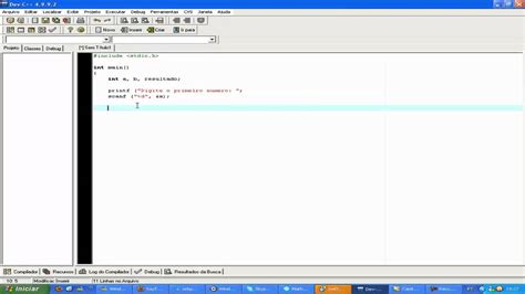 Curso De C Criando Um Programa Soma Aula 4 YouTube