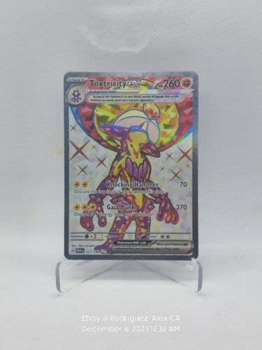 Pokémon TCG Toxtricity ex Paradox Rift 227 182 Holo Ultra Rare eBay