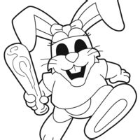 Desenho De Cachorrinhos Jogando Basebol Para Colorir Tudodesenhos