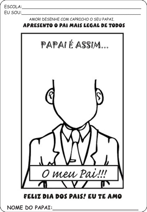 Atividades Prontas Dia Dos Pais A Arte De Ensinar E Aprender