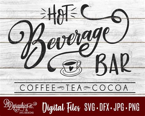 Free 175 Coffee And Tea Bar Svg SVG PNG EPS DXF File
