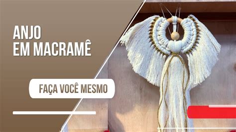 Veja como reproduzir essa bela arte sacra anjo em macramê YouTube