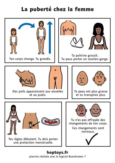 Expliquer la puberté en pictogrammes Blog Hop Toys