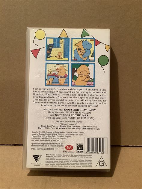 Abc Vhs Spot Vhs Spot And His Grandparents Go To The Carnival Rare Abc