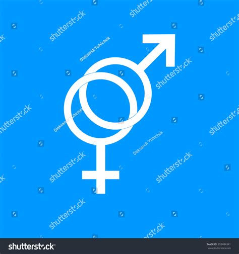 Male Female Sex Symbol Vector Illustration Vector De Stock Libre De Regalías 293484341