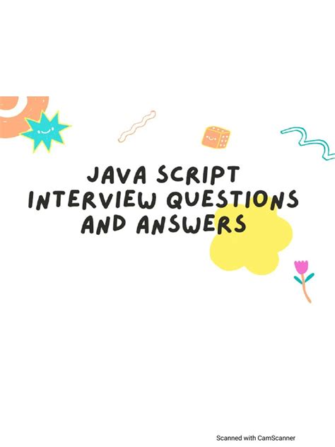Javascript Interview Questions Answers Pdf