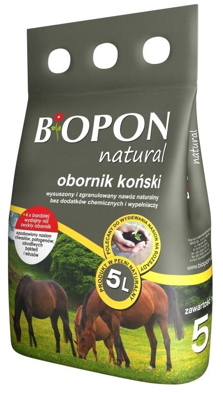 Nawóz naturalny obornik koński granulowany 5 l DomoDomo