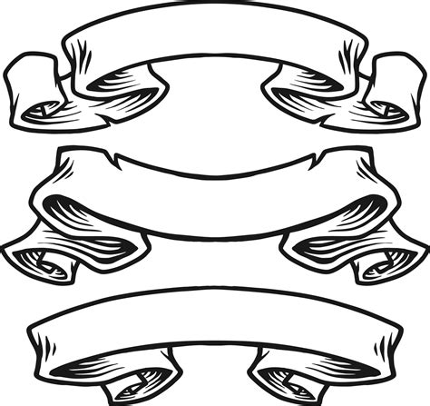 Silueta De Banner De Cinta Cl Sica Vector En Vecteezy