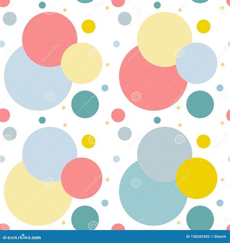 Seamless Background Of Colored Circles Stock Vector Illustration Of