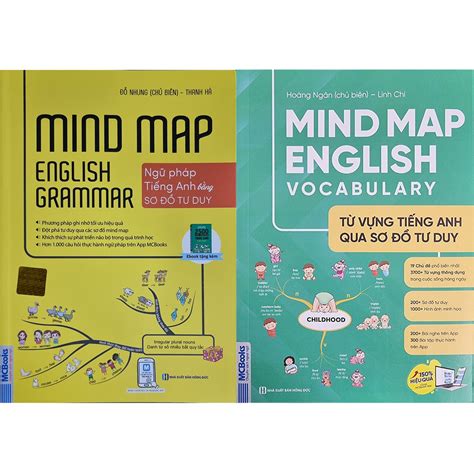 Sách Combo Mind Map English Grammar Ngữ pháp tiếng anh bằng sơ đồ