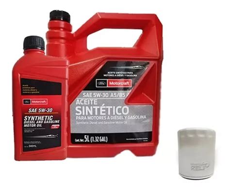 Kit Cambio Aceite Ford Mustang Aceite W Y Filtro Env O Gratis
