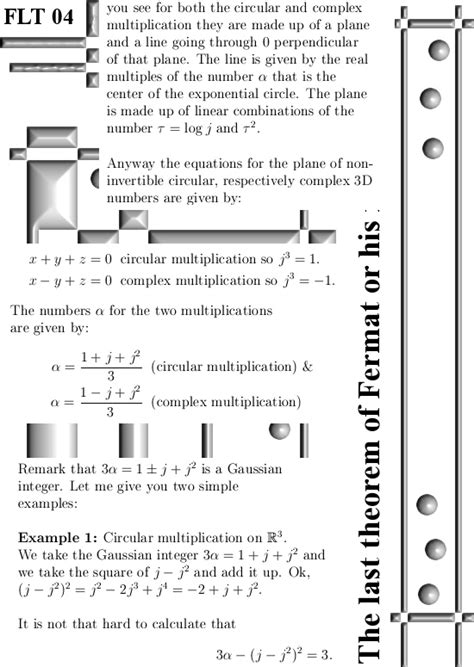 the last theorem of fermat does not hold for the 3d so called gaussian integers 3dcomplexnumbers